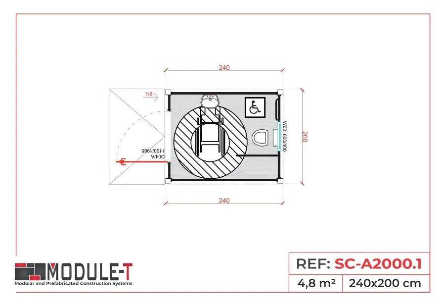 WC Containers | Portable Toilet Container Solutions - Module-T