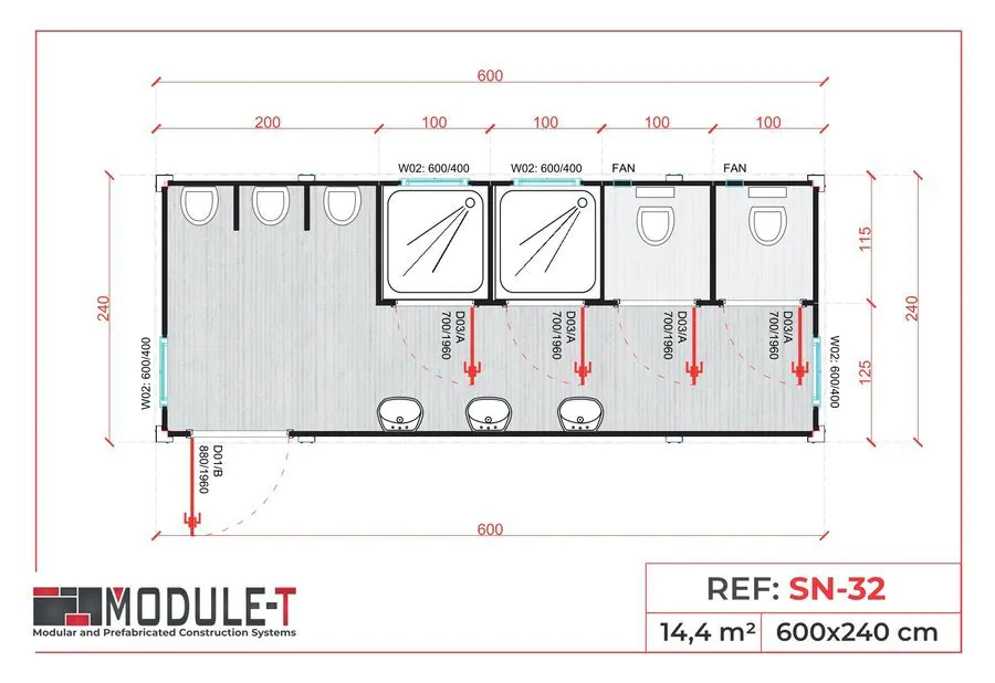 WC Containers | Portable Toilet Container Solutions - Module-T