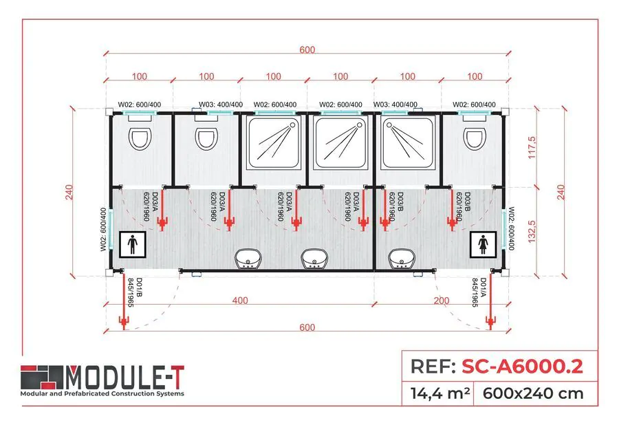 WC Containers | Portable Toilet Container Solutions - Module-T
